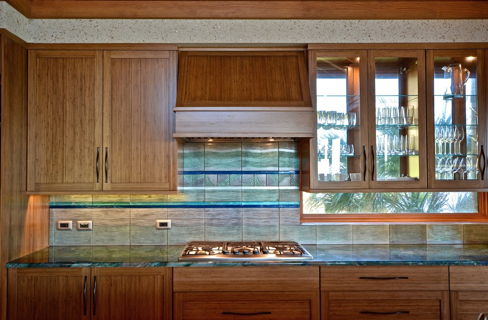 Ocean Theme Backsplash : "Poseidon's Perch" - Contemporary - Kitchen ...