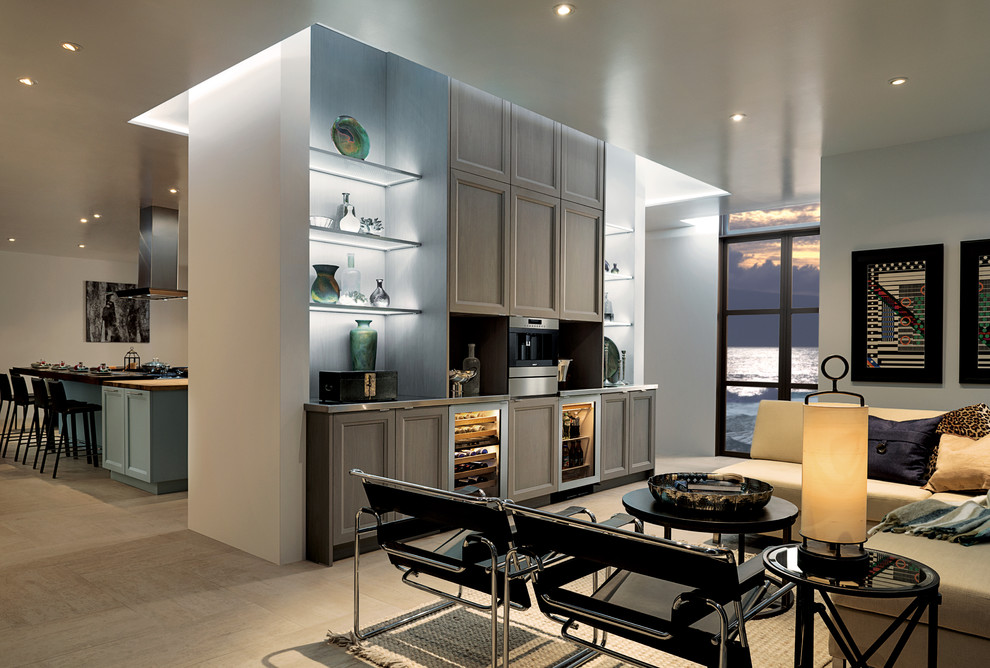 Oceanside Entertainment Area - Contemporary - Kitchen - Other - by Wood ...