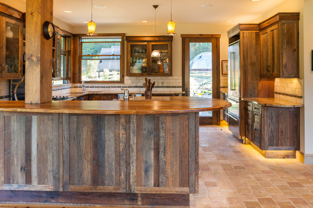 Off the Grid Custom - Rustic - Kitchen - Seattle - by Timberwood ...