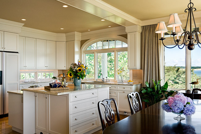 Off white kitchen cabinets - Traditional - Kitchen - Boston - by ...
