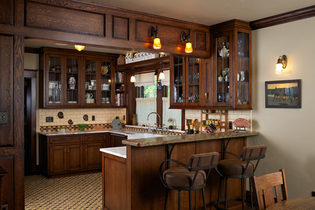 Old Stone - Traditional - Home Bar - Other - by Copperline Homes | Houzz