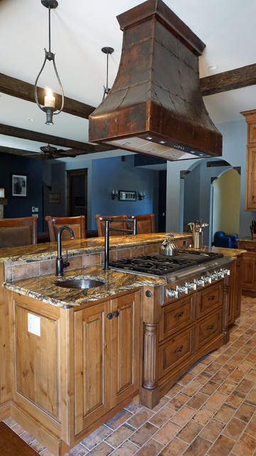 Old World / Gothic Kitchen in Putnam CT - Rustic - Kitchen - Boston ...