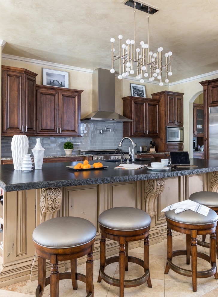 Old World to Transitional in South Tulsa - Traditional - Kitchen ...