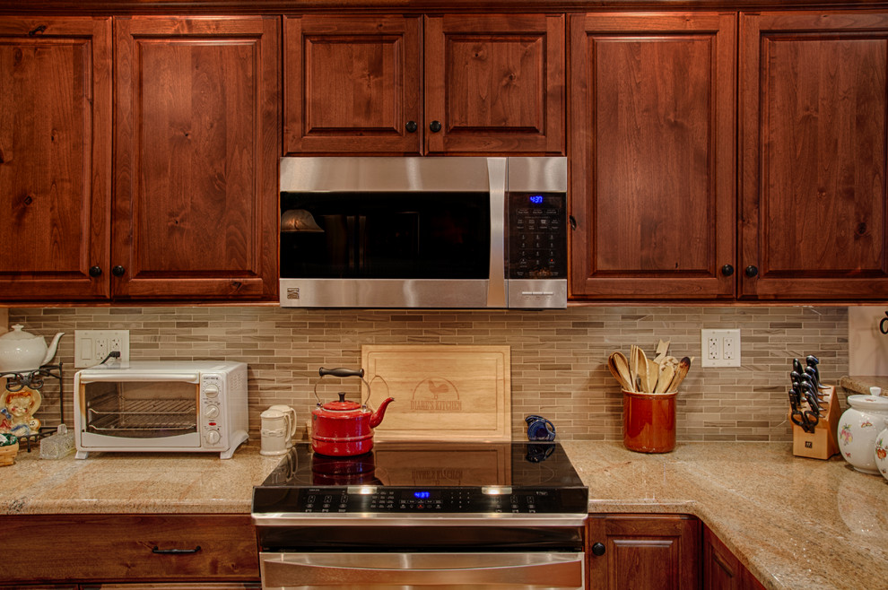 Omega Full Access Lynnville Nutmeg Rustic Alder - Traditional - Kitchen ...