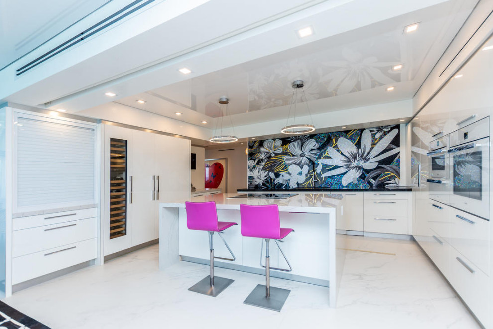 Custom Kitchen by VelArt - One Bal Harbour - Modern - Kitchen - Miami ...
