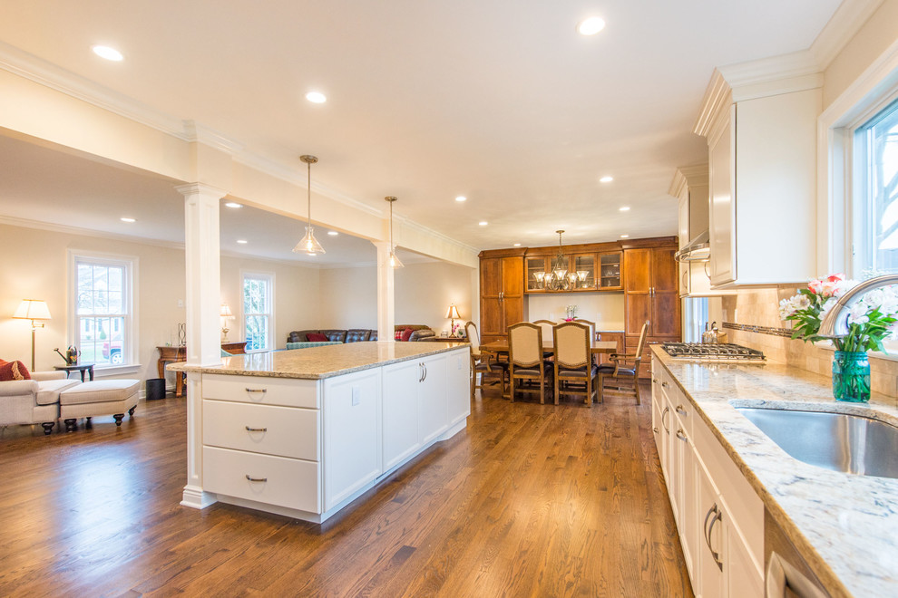 Open Concept Kitchen and new fireplace - Traditional - Kitchen - by JMC ...