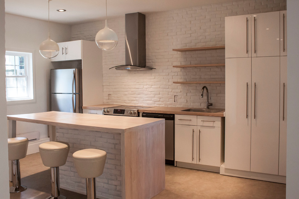 Open concept loft - Modern - Kitchen - Other - by Trendy Interiors ...