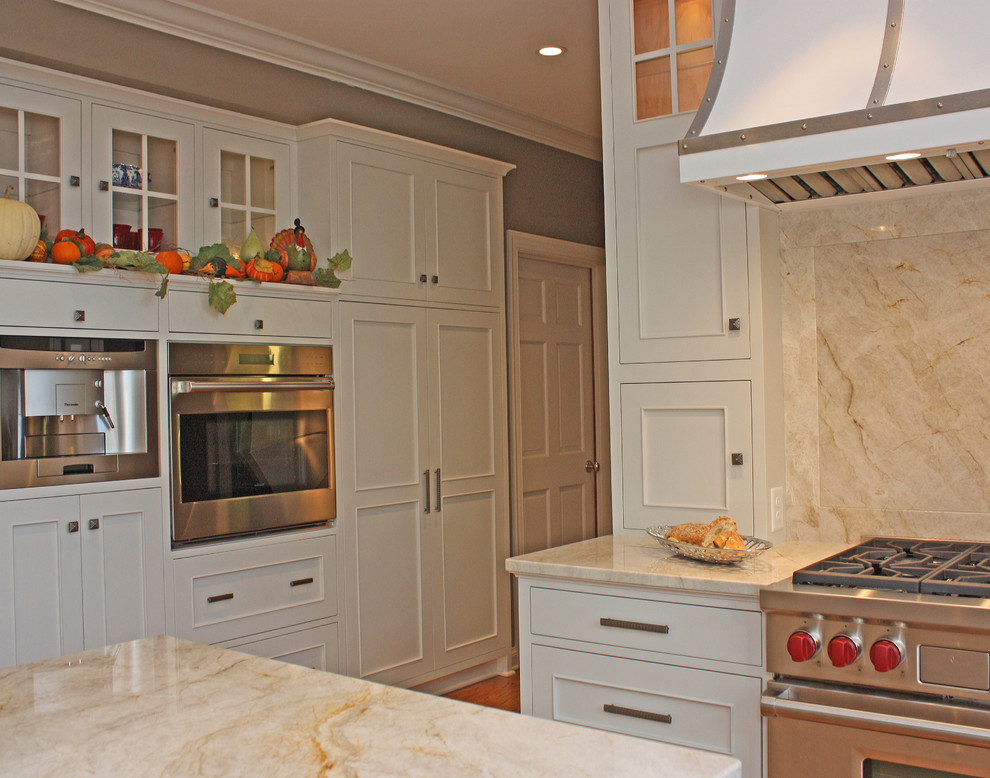 Open Concept White Kitchen - Focal Point - Contemporary - Kitchen ...