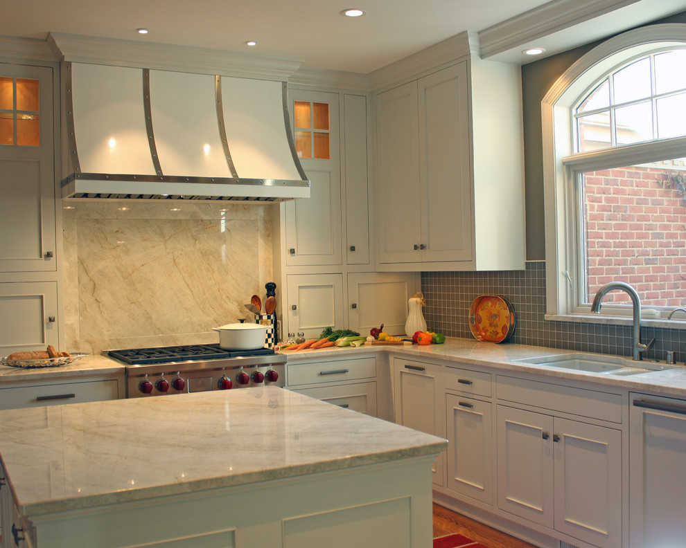 Open Concept White Kitchen - Focal Point - Contemporary - Kitchen ...