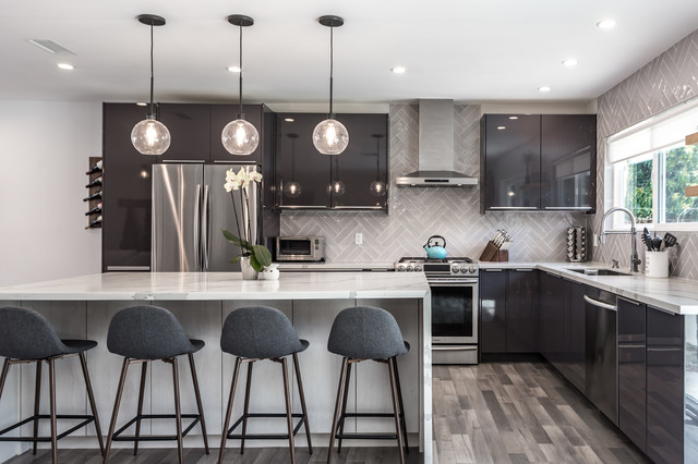 Open Kitchen Design - Marlin - Contemporary - Kitchen - Los Angeles ...