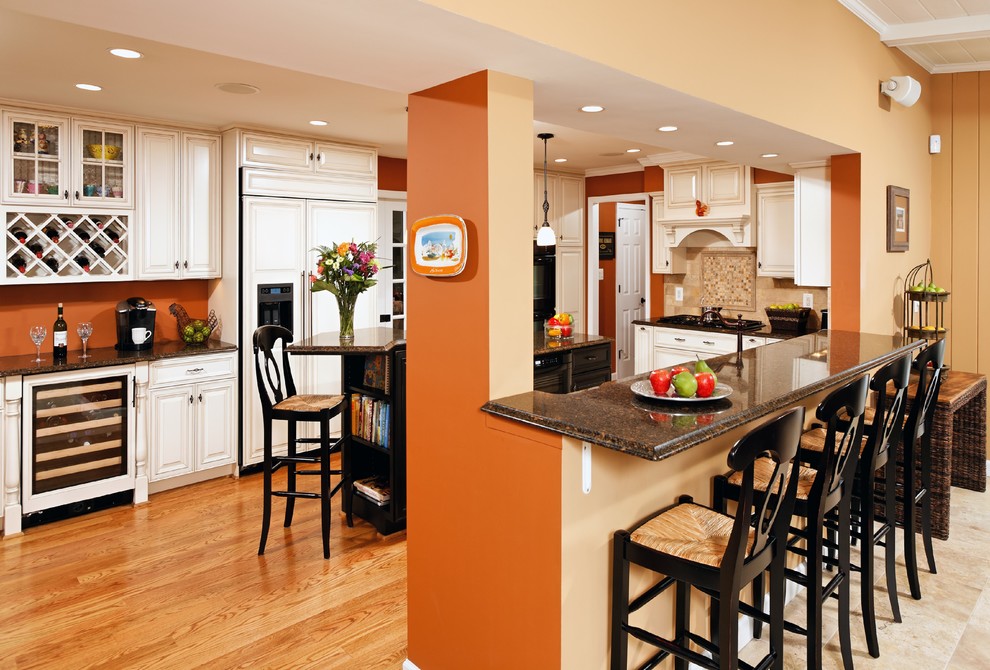 Open kitchen with bar - Traditional - Kitchen - DC Metro - by MARK IV ...