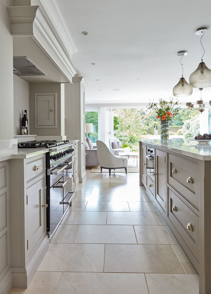 Open Plan Grey Kitchen - Contemporary - Kitchen - Kent - by Tom Howley ...