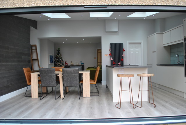 Open plan ground floor refurbishment - Contemporary - Kitchen ...