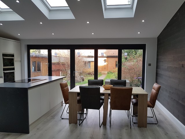 Open plan ground floor refurbishment - Contemporary - Kitchen ...