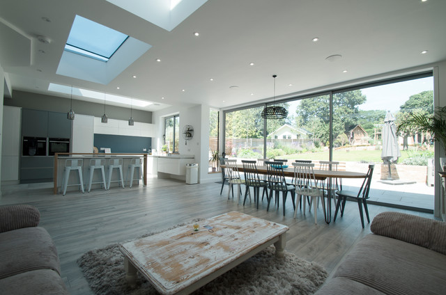 Open Plan Kitchen Diner opening onto the garden - Contemporary ...