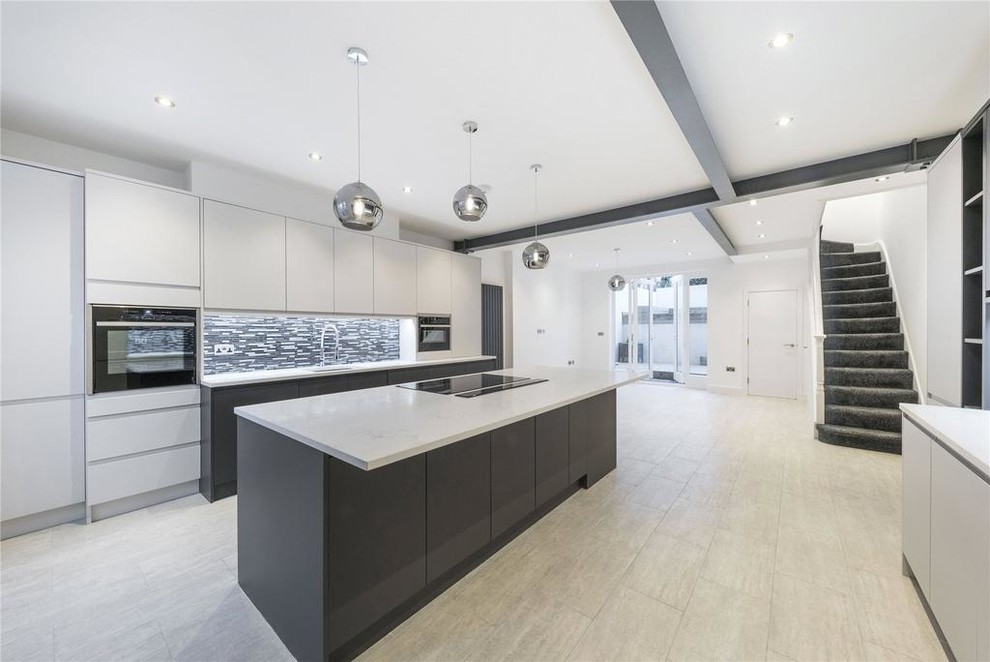 Open plan kitchen / dining room - Contemporary - Kitchen - London - by ...