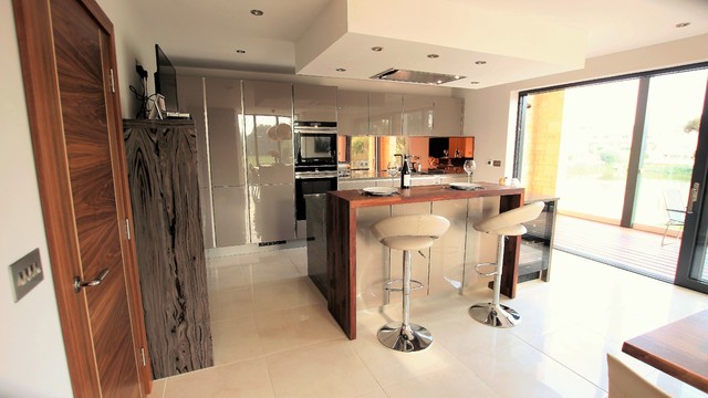 Open Plan Kitchen Island - Modern - Kitchen - London - by LWK London ...