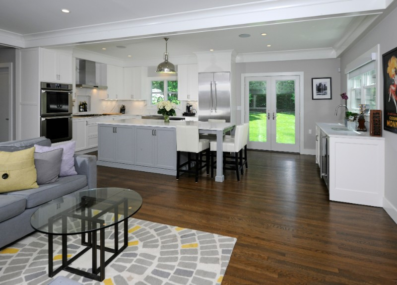 Open Plan Transitional Kitchen - Transitional - Kitchen - New York - by Kathy Currie Interiors ...