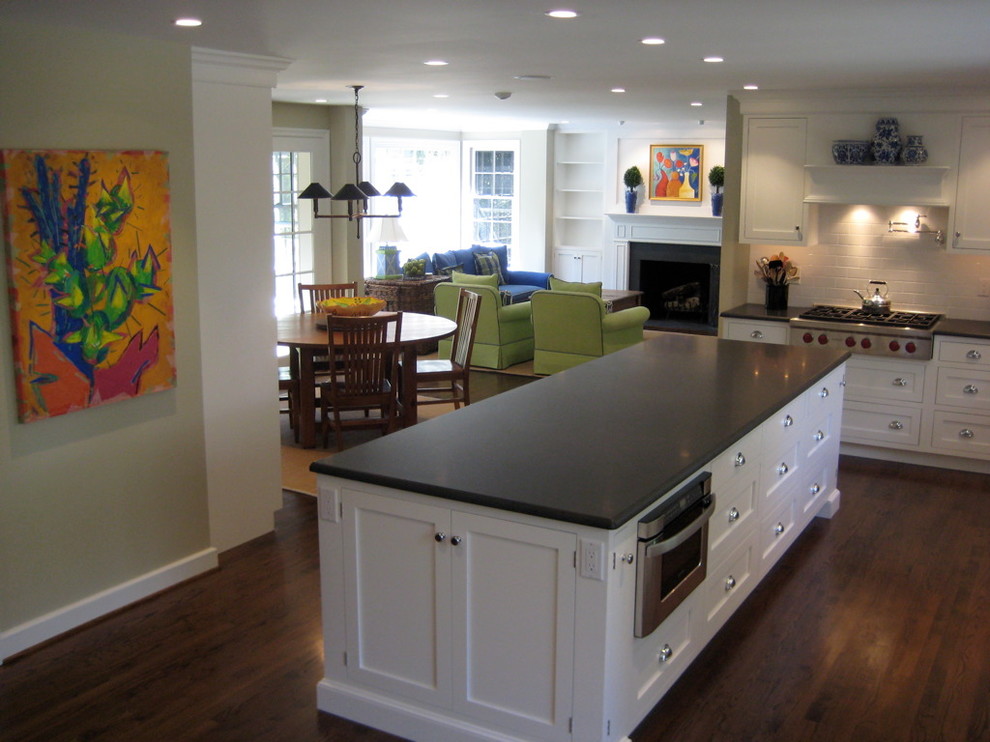 Open White Kitchen - Traditional - Kitchen - Philadelphia - by K T ...