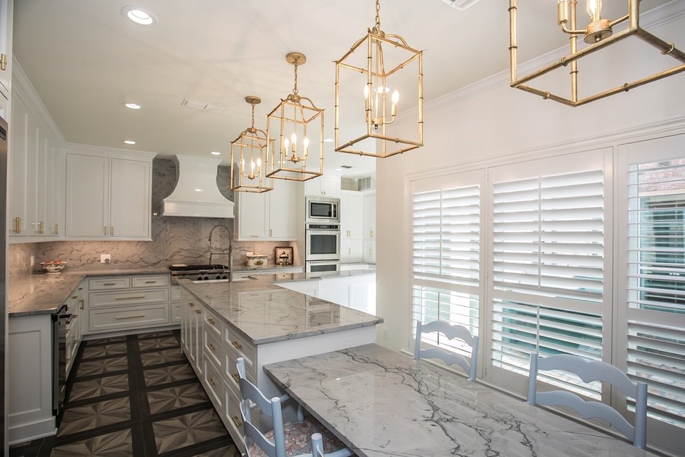 Opus White Quartzite by Allure Natural Stone - Contemporary - Kitchen ...