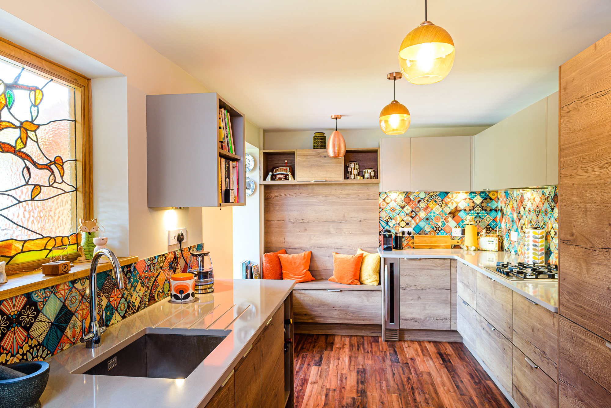 8 Ways to Fit a Seating Area into a Galley Kitchen | Houzz UK