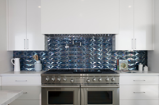 Origami Field Moxie Cottage Blue Pearl Kitchen - Contemporary - Kitchen ...