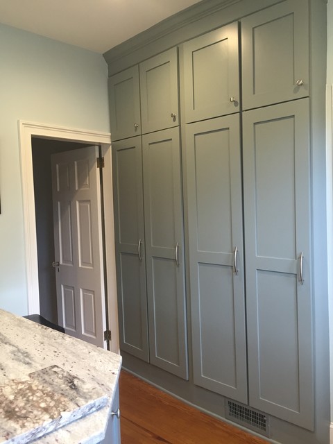 Original Vintage Pantry with New Shaker Doors - Arts & Crafts - Kitchen ...
