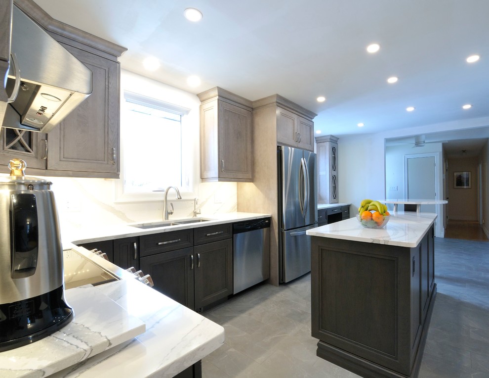 Ottawa Two-tone transitional kitchen Omega - Transitional - Kitchen ...