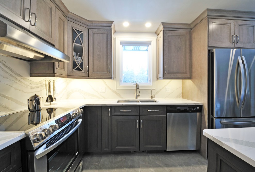 Ottawa Two-tone transitional kitchen Omega - Transitional - Kitchen ...