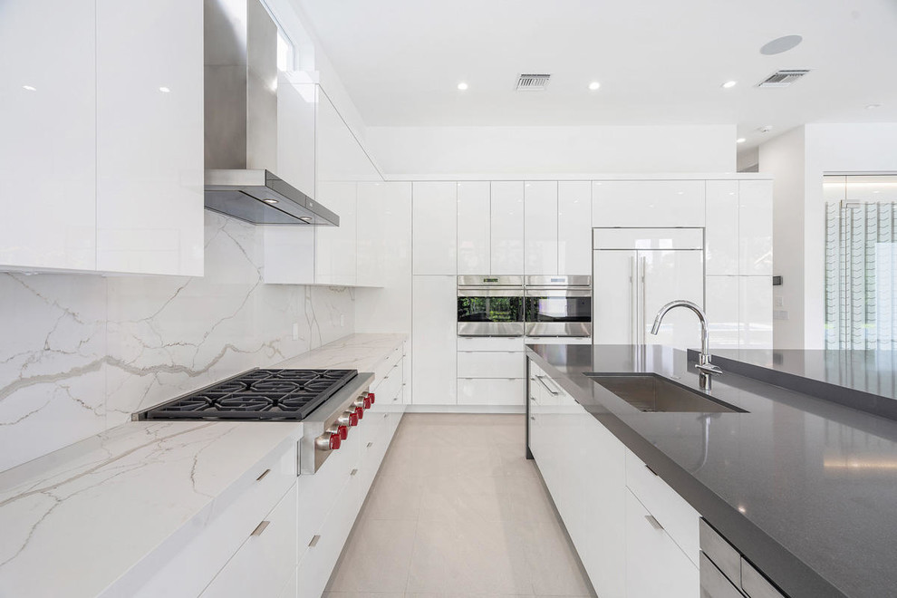 Our modern with high end finishes design completed! - Modern - Kitchen ...