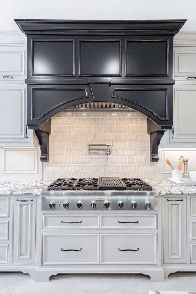 Oversized drawer storage under cooktop - Transitional - Kitchen - Other ...