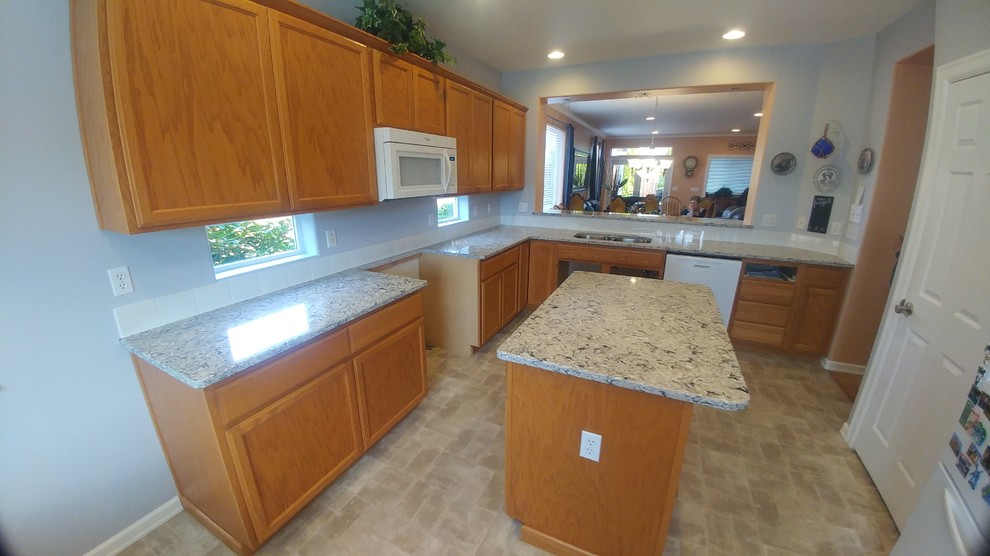 "Pacific Salt" Quartz Countertops - Kitchen - Seattle - by Tops Solid ...