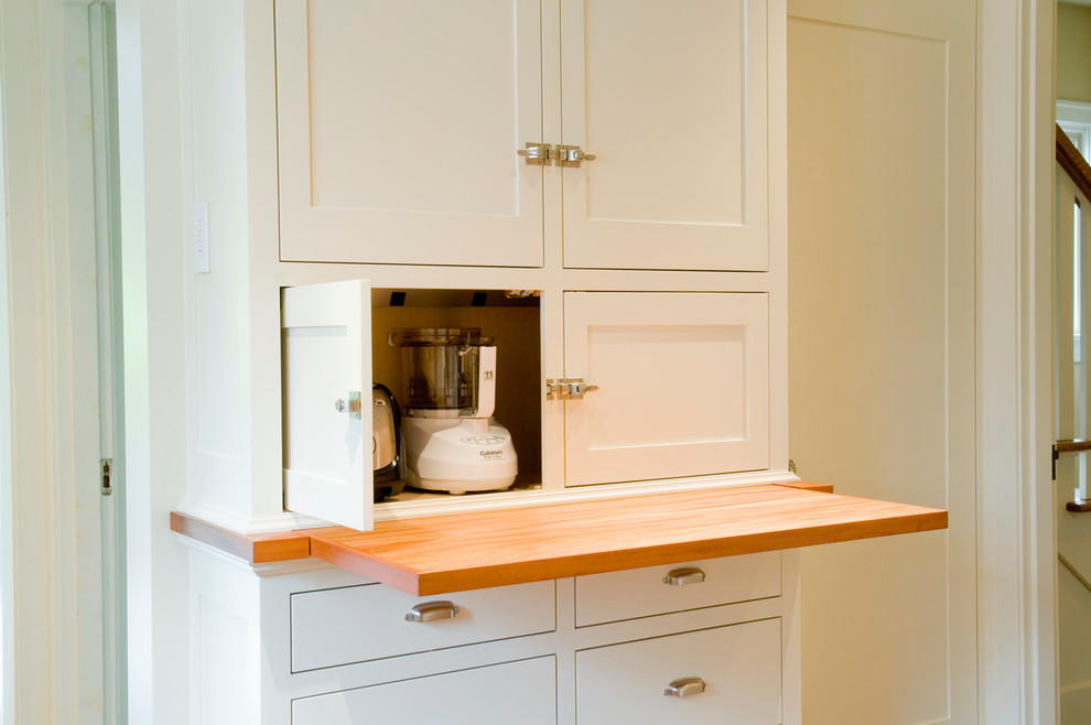 Painted Flush inset Kitchen Cabinets - Traditional - Kitchen - Seattle ...