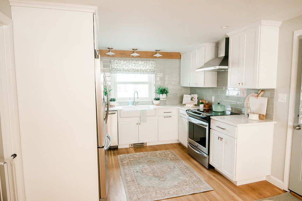 Painted Kitchens - Farmhouse - Kitchen - Boston - by B&G Cabinet, LLC ...