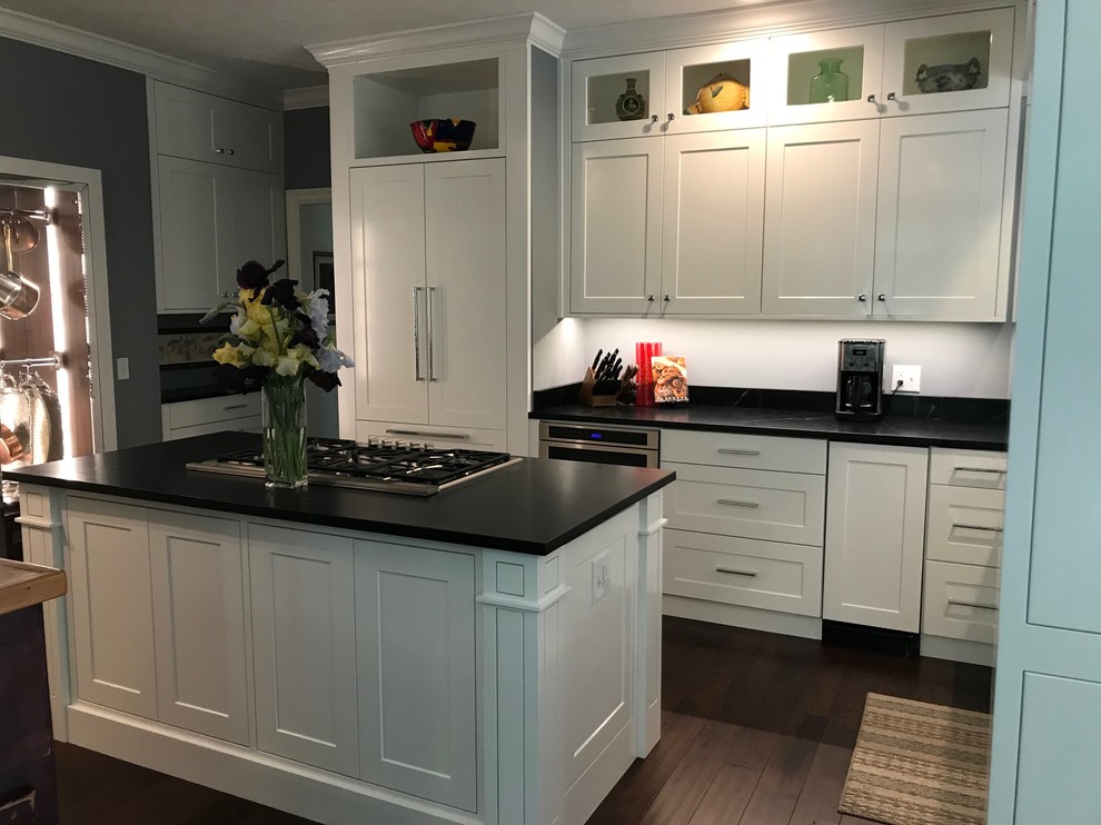 Painted White Kitchen Cabinets - Transitional - Kitchen - Chicago - by ...