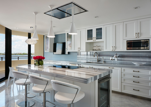 Palm Beach Hamptons - Transitional - Kitchen - Miami - by Kukes And ...