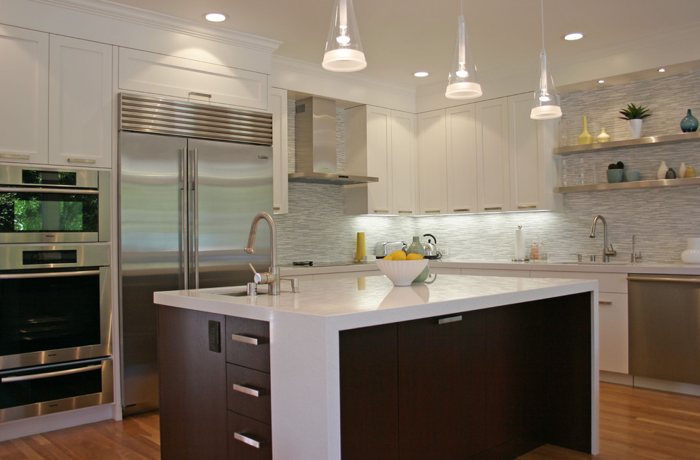 Palo Alto Kitchen/Family Room renovation - Contemporary - Kitchen - San ...