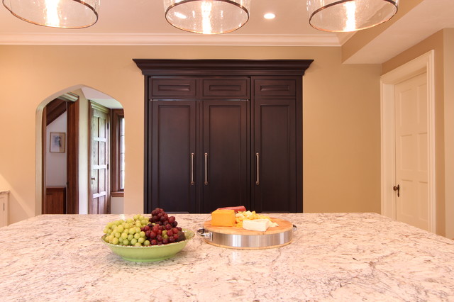 Paneled Flush Inset 42" French Door SubZero Refrigerator with Pantry ...