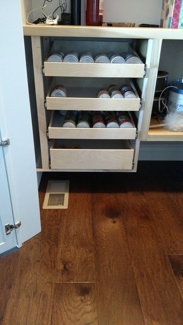 Pantry Slide Out Shelf Storage Solution - Contemporary - Kitchen ...