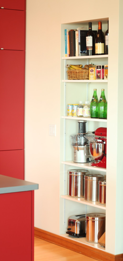Pantry with Open Shelving - Modern - Kitchen - Other - by Denise Quade ...
