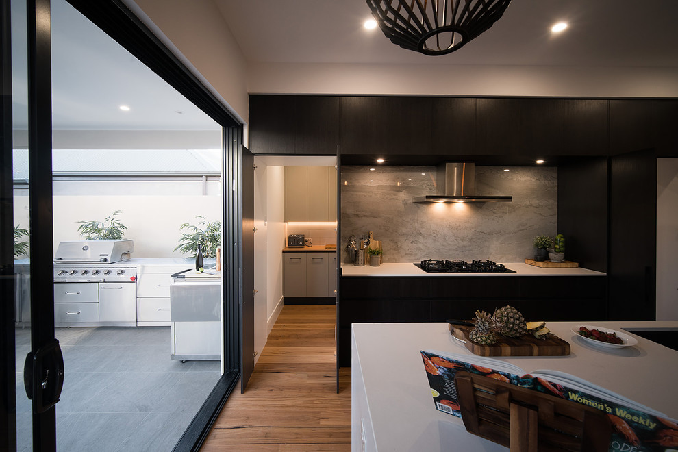 Parkside Extension and Outdoor Space - Contemporary - Kitchen ...