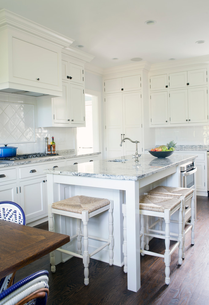 Parsonage Kitchen with center island - Eclectic - Kitchen - New York ...