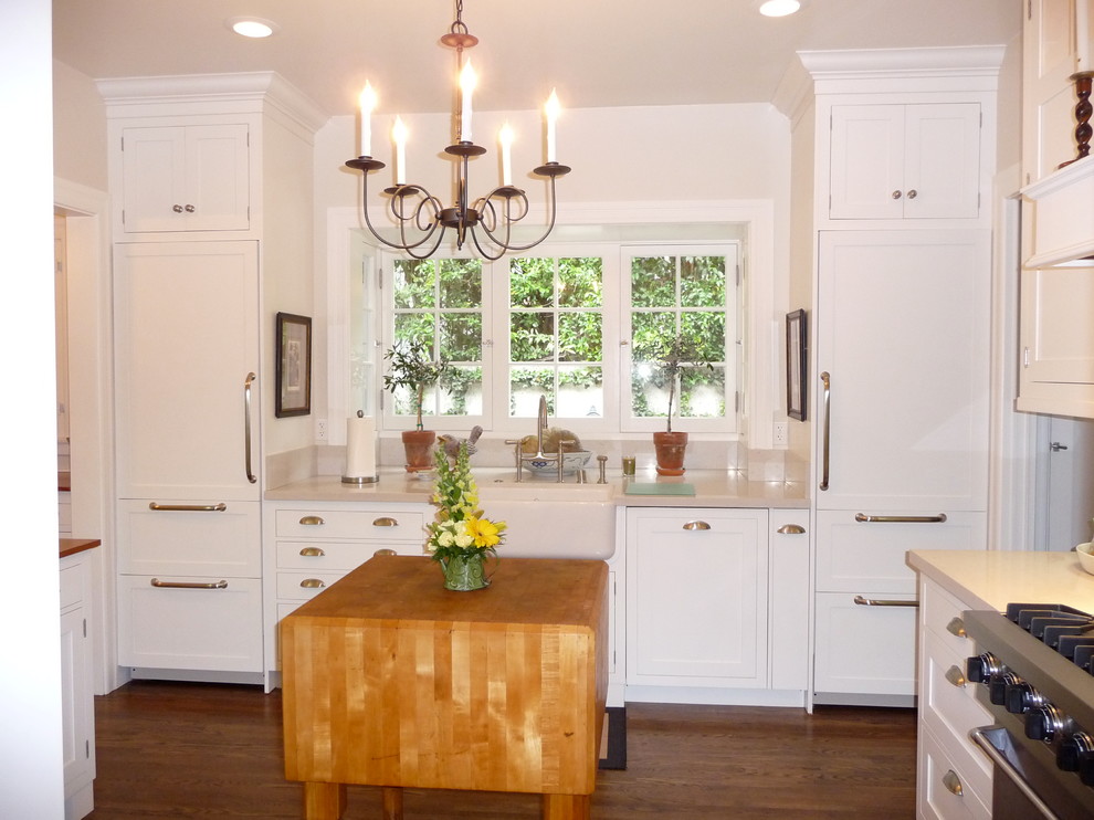 Pasadena Federalist Style Kitchen - Farmhouse - Kitchen - Los Angeles ...
