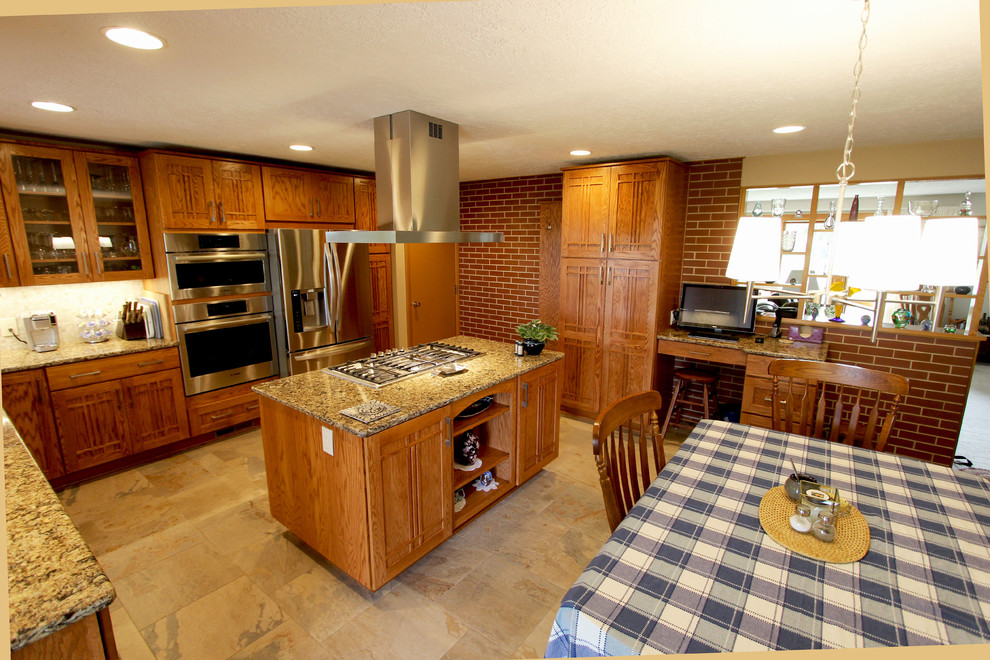 Pecan Mission Style Cabinets with Quartz Countertop ~ Wadsworth, OH ...