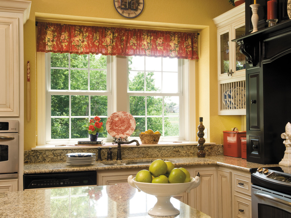 Pella® Impervia® Double-Hung Windows - Traditional - Kitchen - Cedar ...