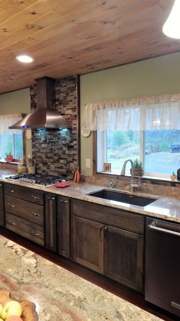 Pennsylvania Hunting Cabin Remodel - Transitional - Kitchen - New York ...
