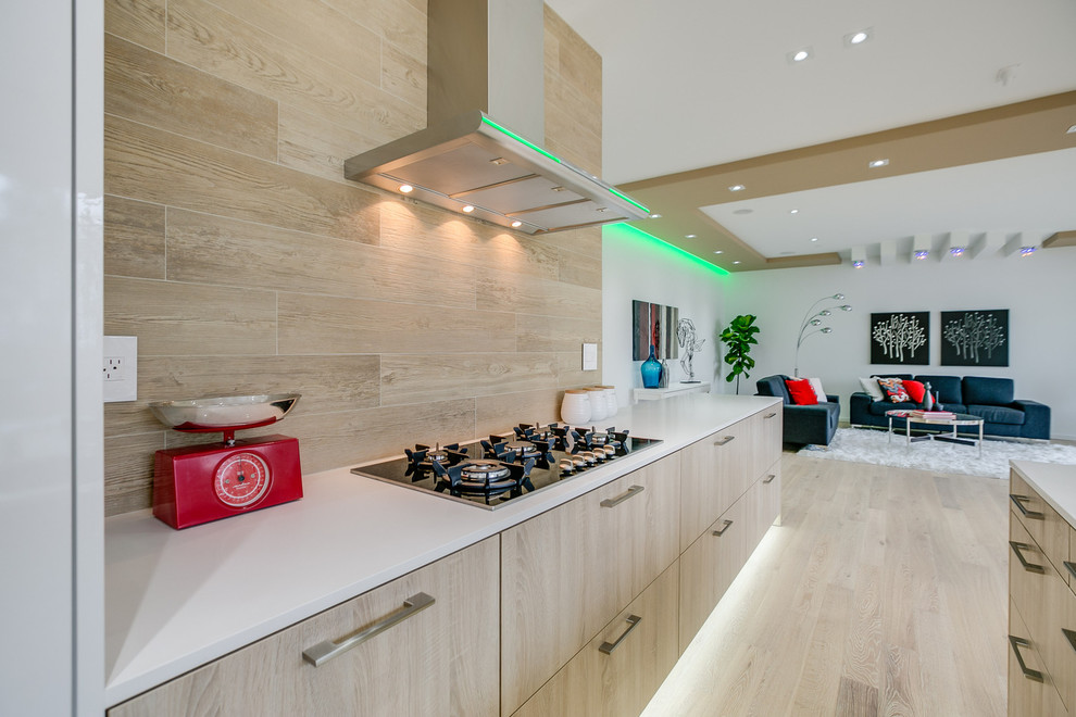 PentalQuartz Super White, Wood Essence Porcelain Tile - Modern ...