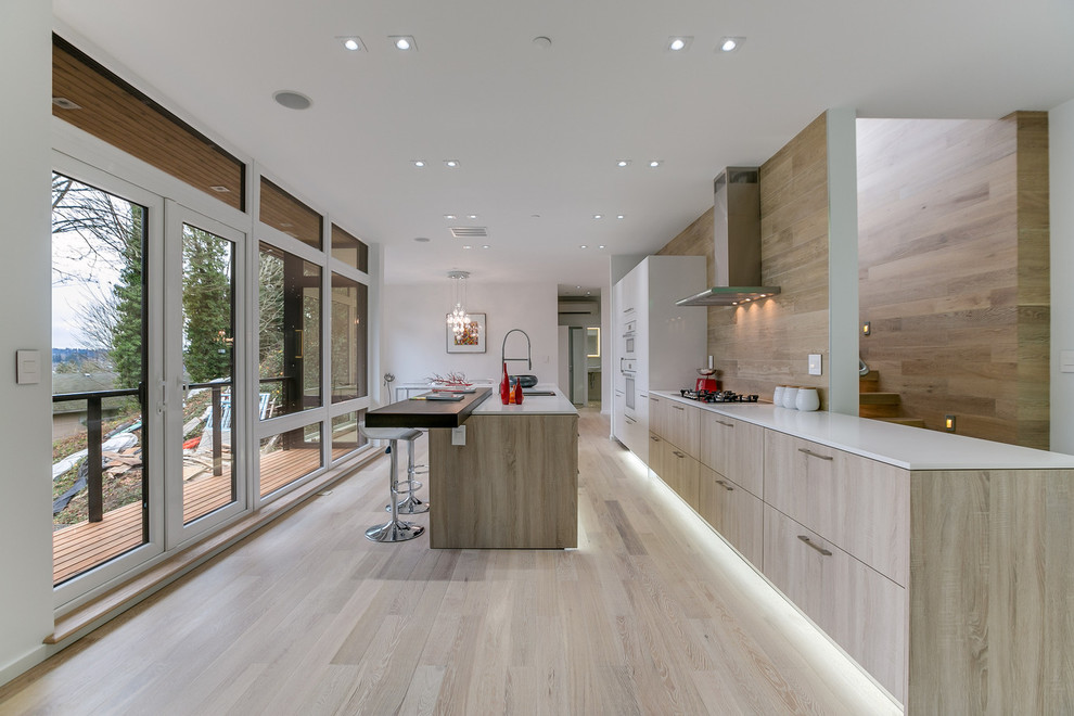 PentalQuartz Super White, Wood Essence Porcelain Tile - Modern ...