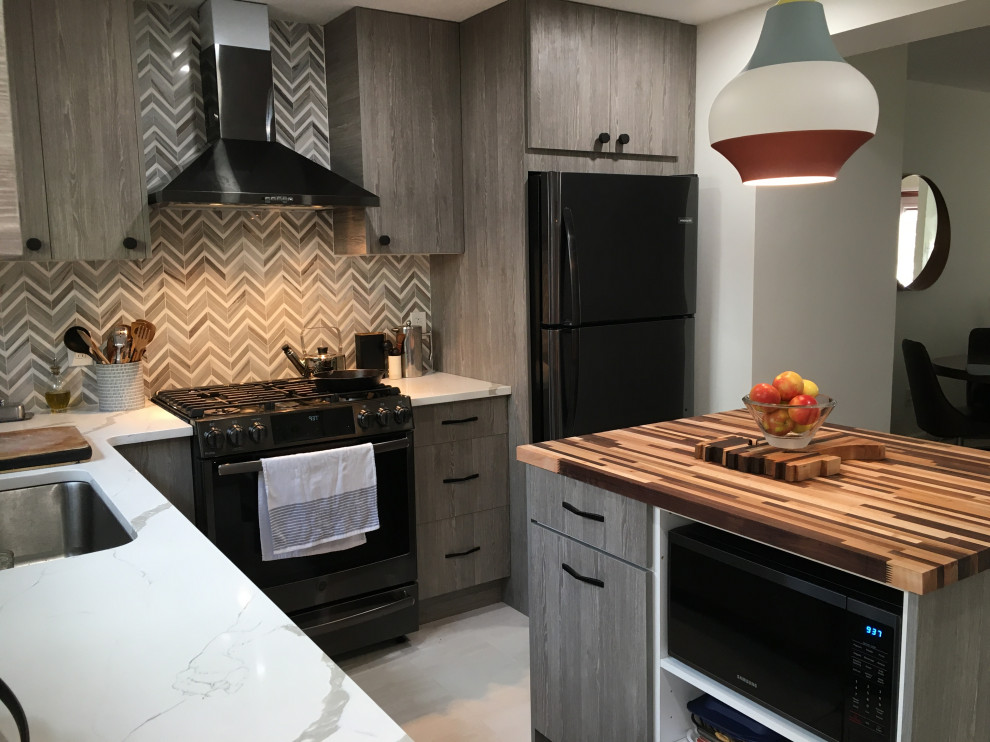 Philadelphia - Row home transformation - Modern - Kitchen ...