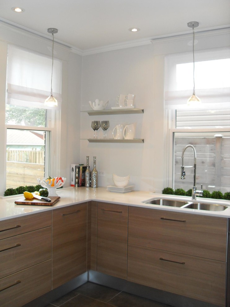 Pina with a Built-in Table - Modern - Kitchen - Toronto - by SVEA ...
